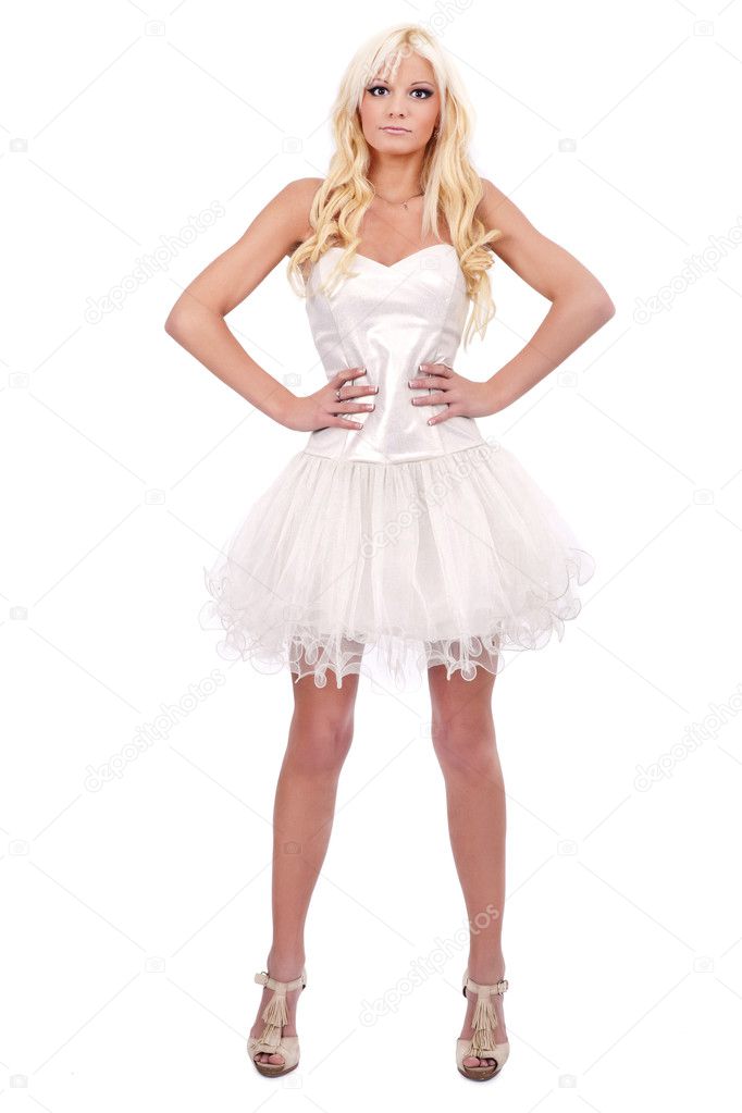 Attractive woman in dress Stock Photo by ©luckybusiness 6117729