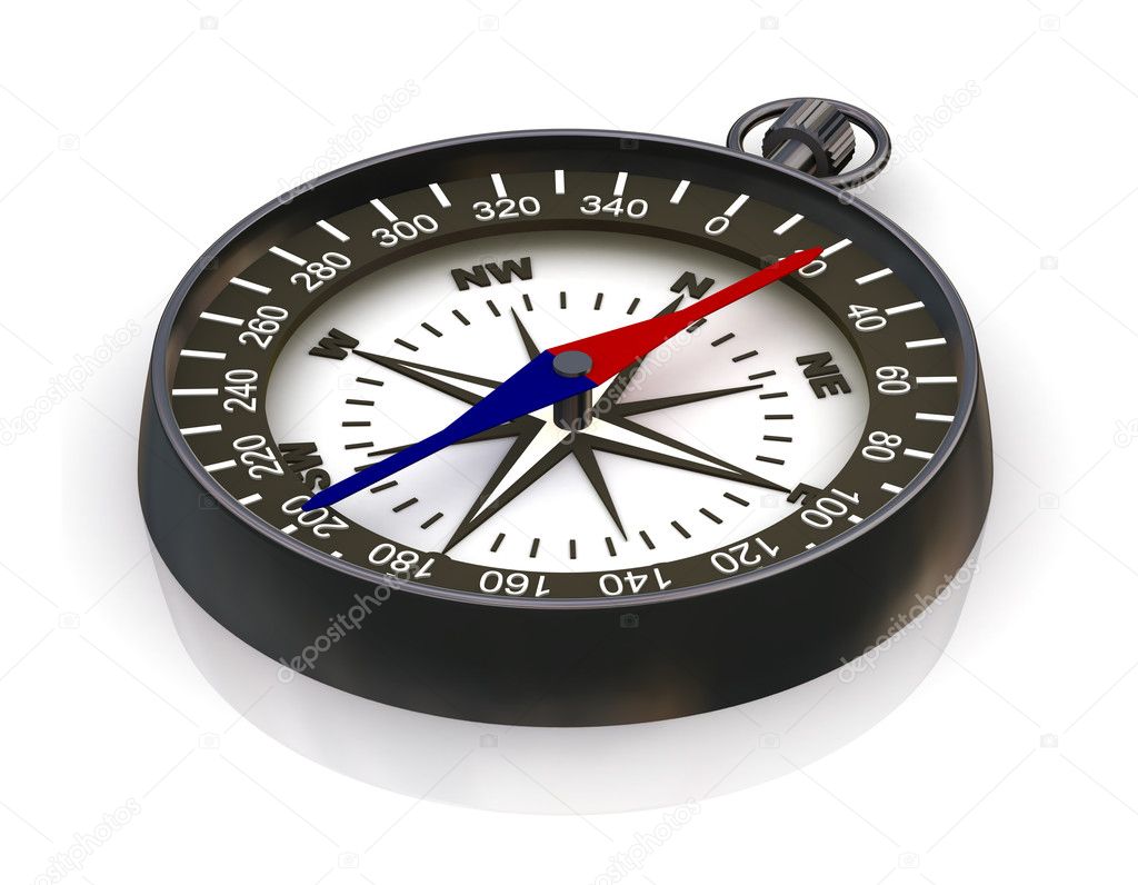 Compass on white — Stock Photo © sebastian_k #5970407