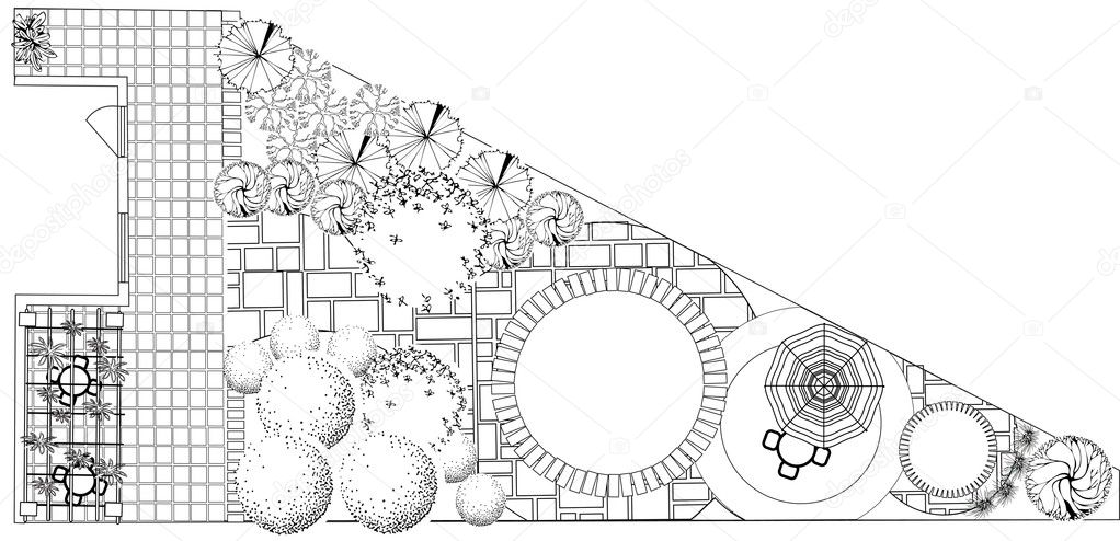 Landscape Plan Stock Vector by ©jelen80 5860330