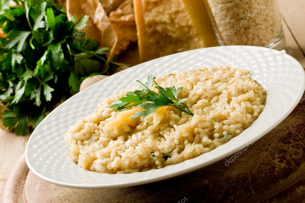 Risotto with Grana Parmesan Cheese Stock Photo by ©genious2000de 6687113