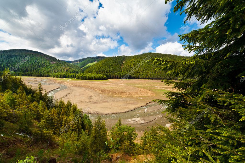 Lotru river source in Romania mountains — Stock Photo © Xalanx #5903420