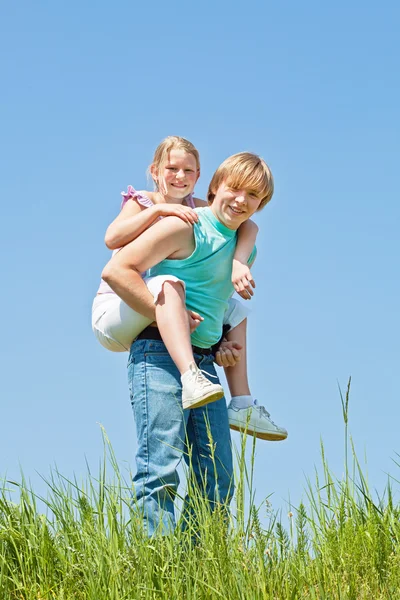 Piggyback ride - Stock Image - Everypixel