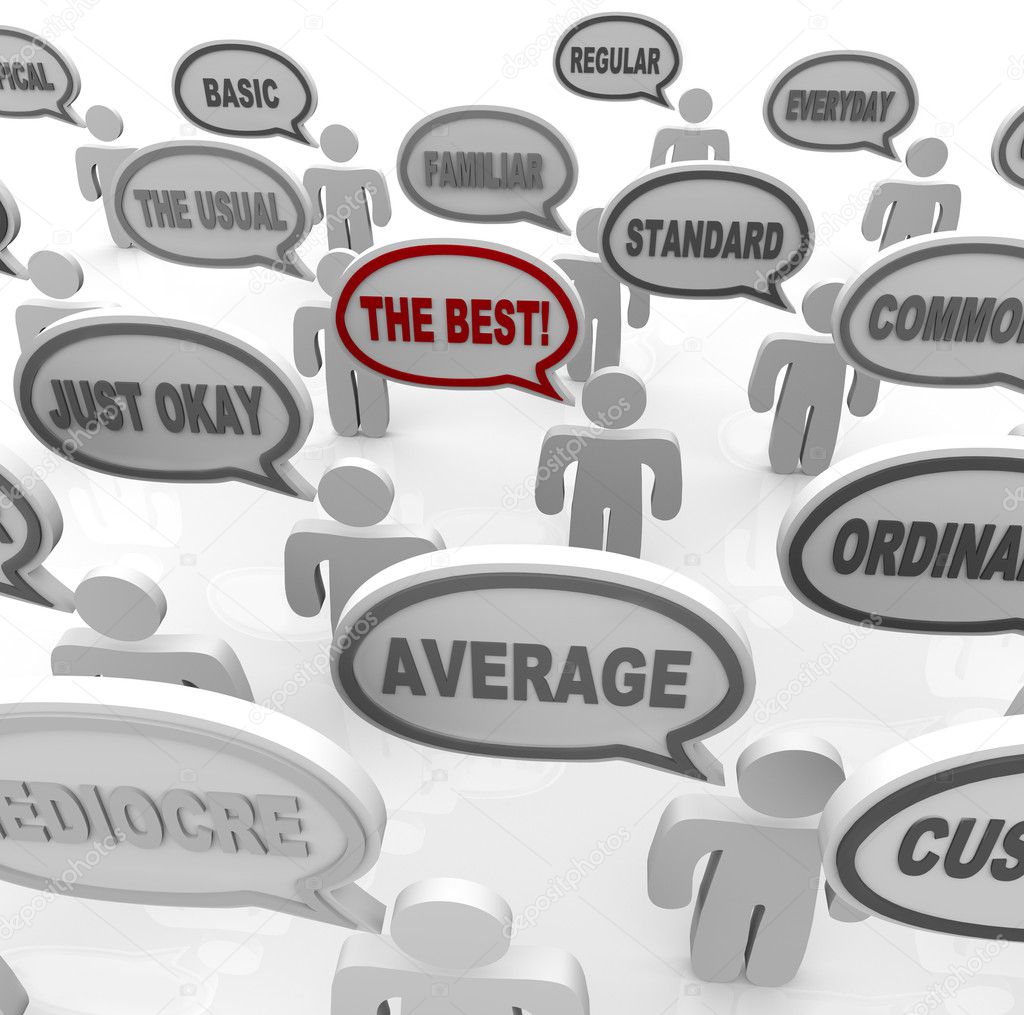 The Best - One Special Unique Person in Average Crowd — Stock Photo ...