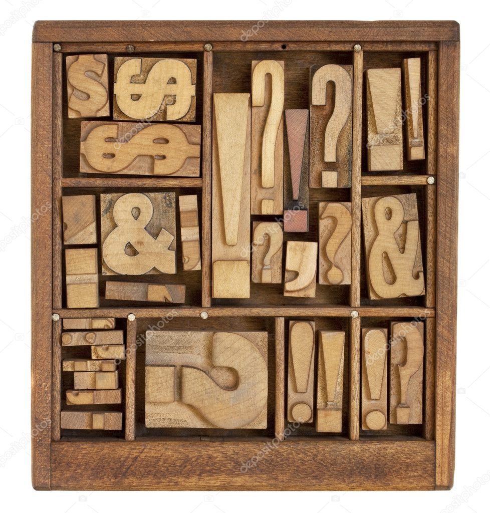 exclamation mark Vintage letterpress stamp Printing & Printmaking ...