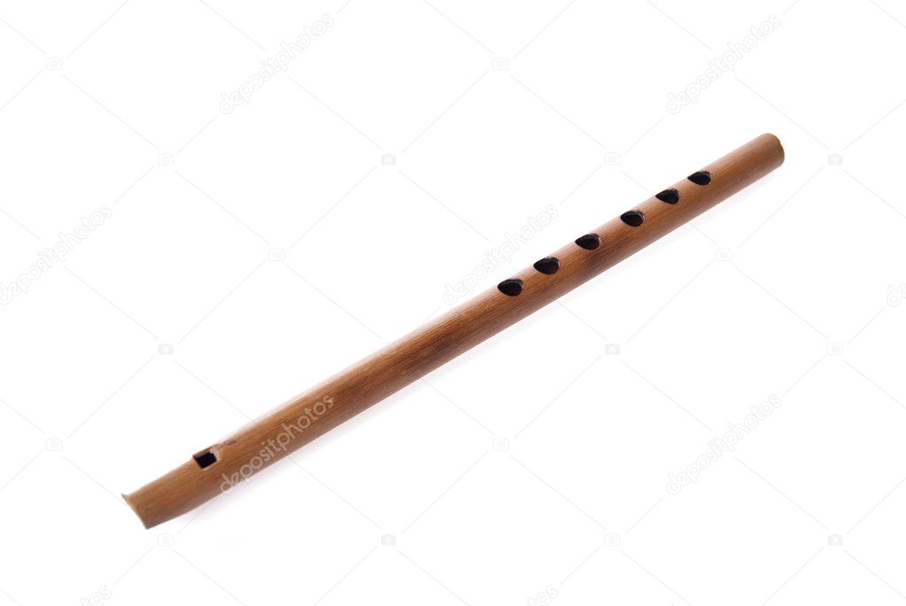 Indian fife isolated on white background — Stock Photo © begepotam #6387755