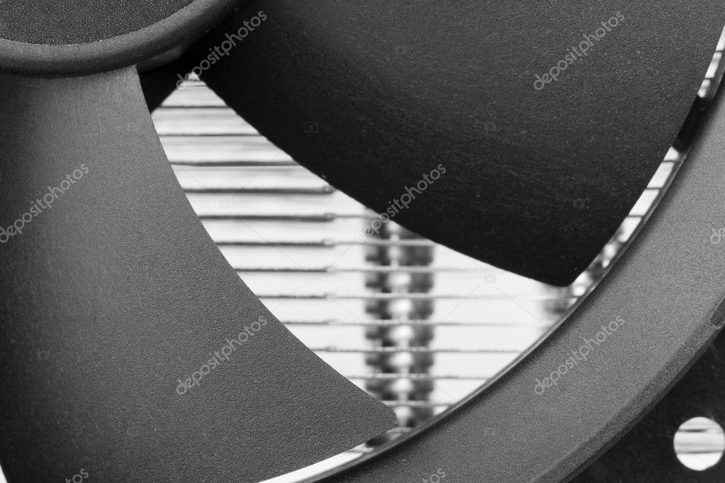 Fan blades of computer processor cooler Stock Photo by ©Nomadsoul1 5905112