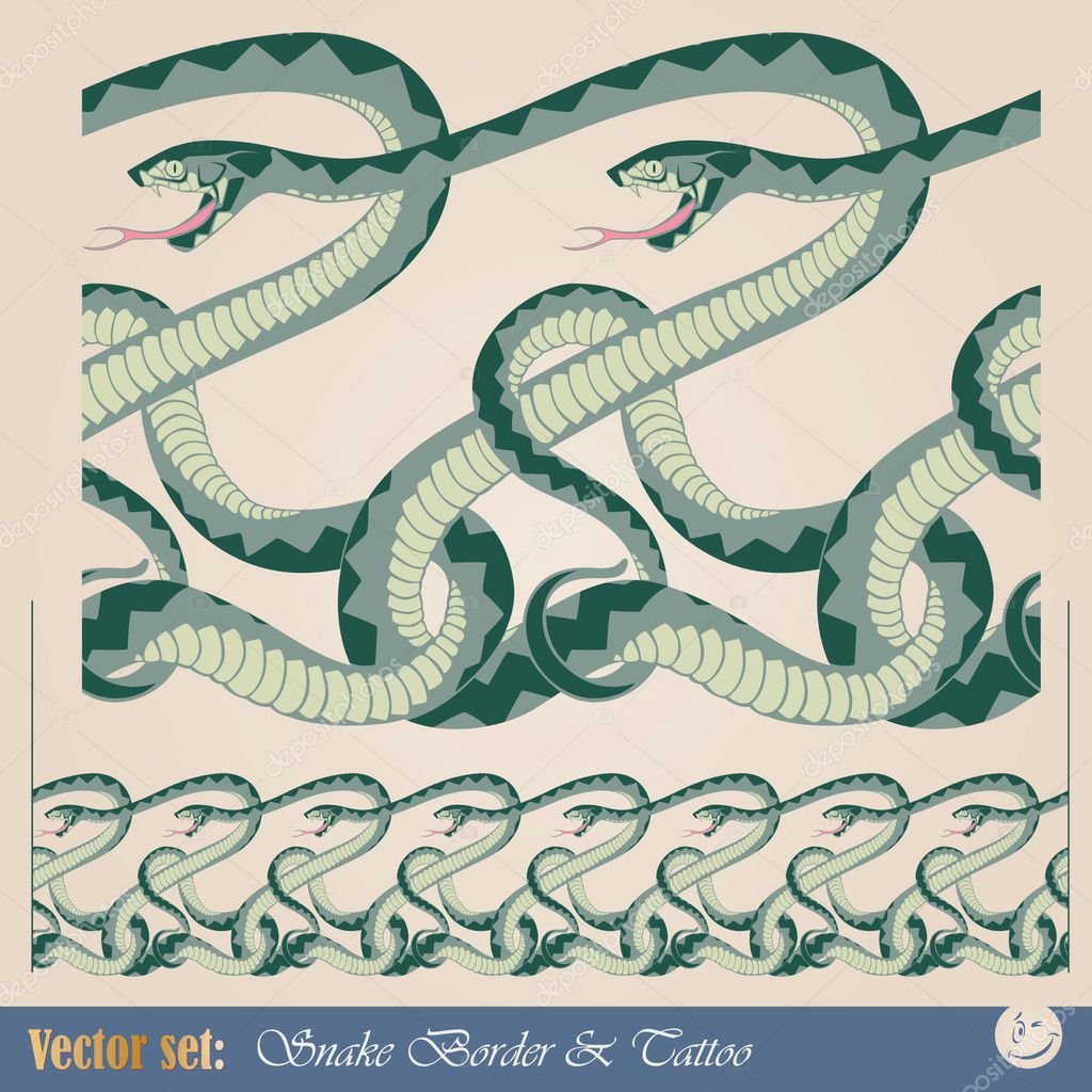 Snakes seamless pattern — Stock Vector © bomg11 #5848465