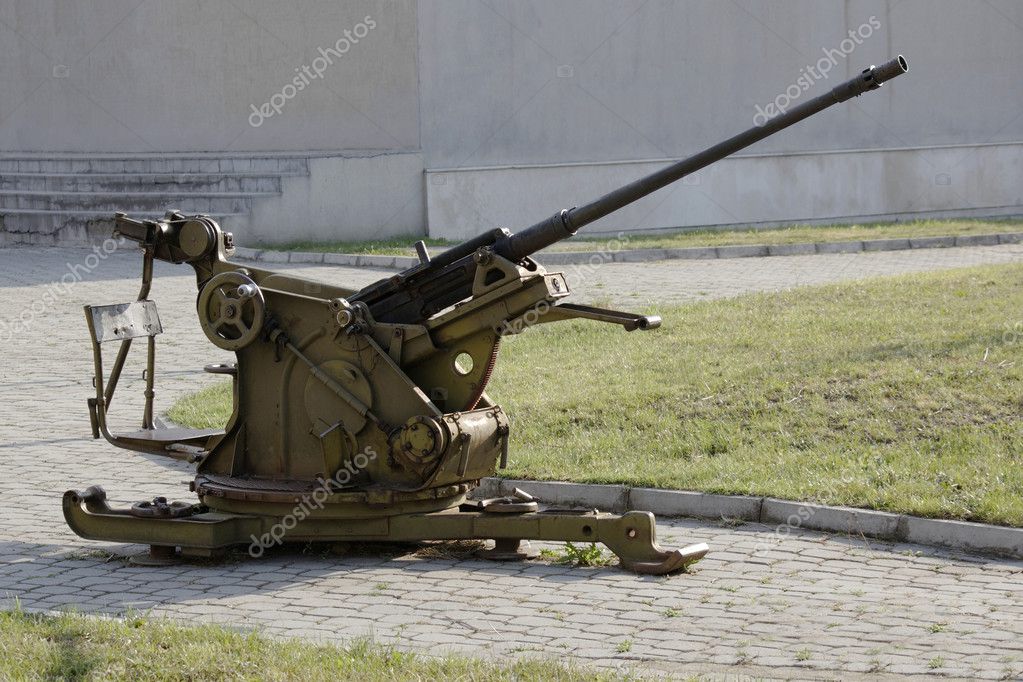 Anti-aircraft gun — Stock Photo © vjotov #6671446