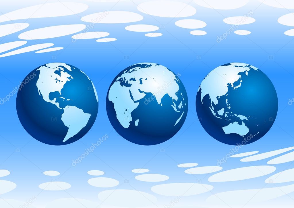 Earth globe — Stock Vector © Juric.P #5845829