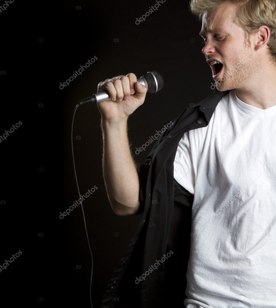 Singing Man Stock Photo by ©keeweeboy 5867236