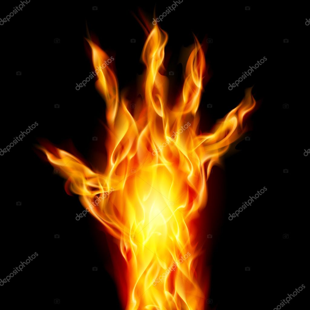 Fire hand Stock Vector Image by ©dvargg #6282853