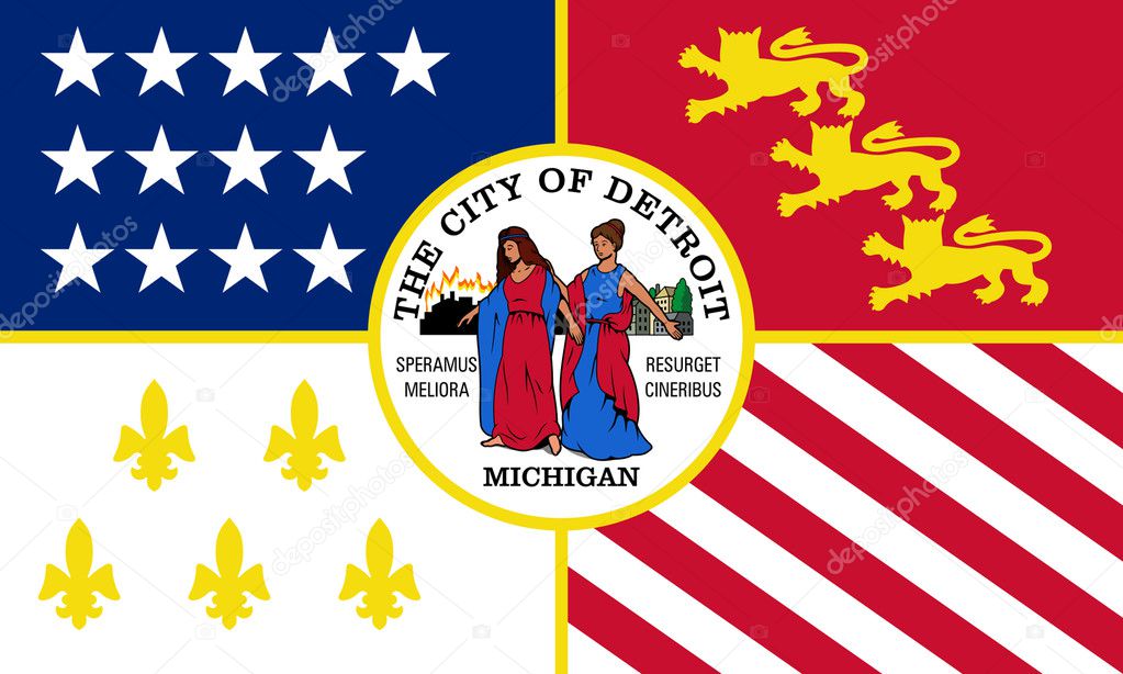 Detroit city flag — Stock Photo © speedfighter17 #5549506