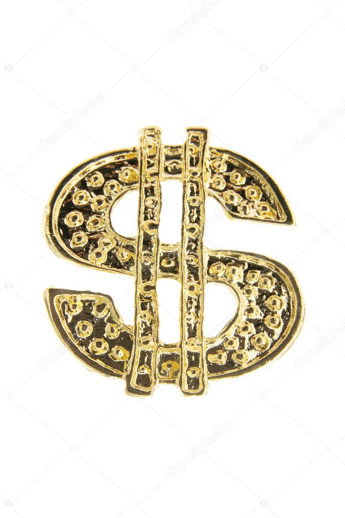 Signo de pesos dorados — Foto de stock © newlight #5754185