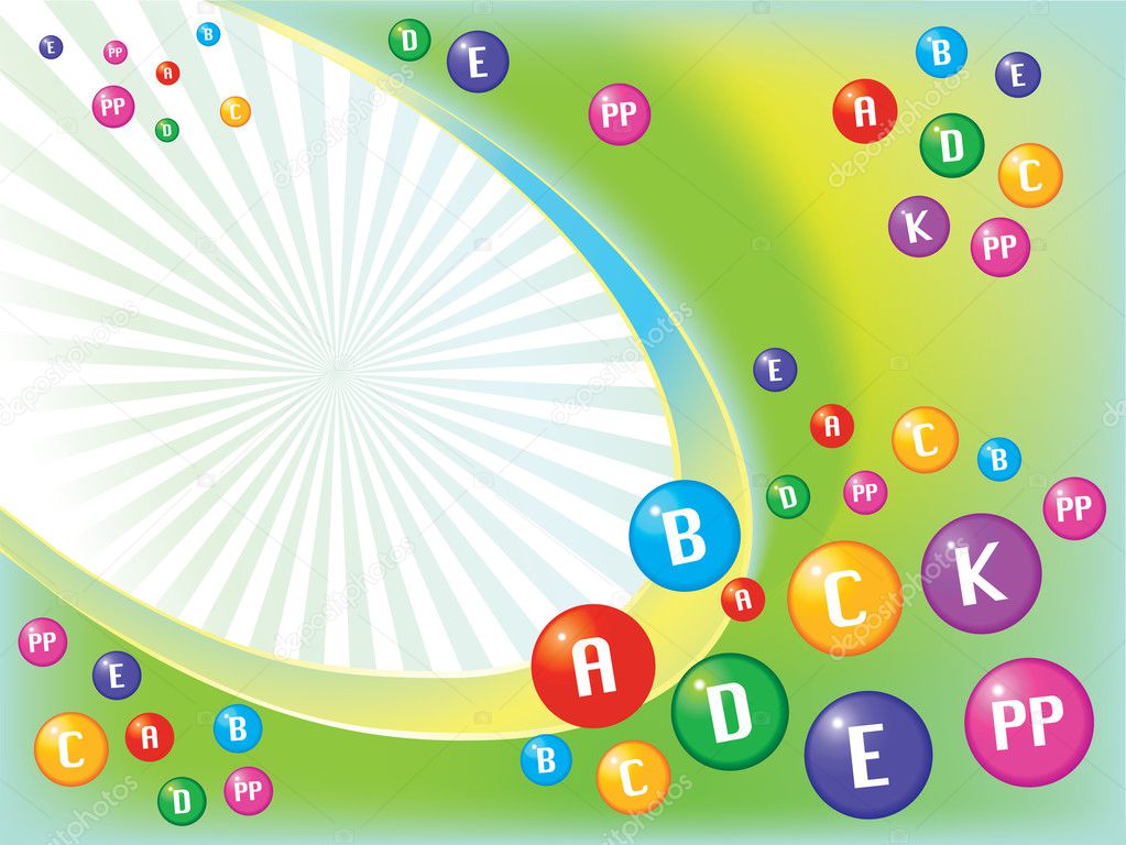 Vitamins background Stock Vector Image by ©arlatis #6691746