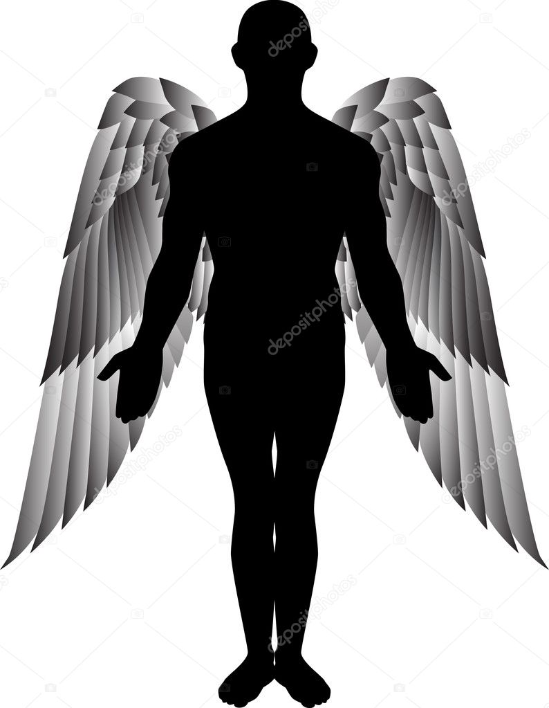 Angel vector — Stock Vector © dagadu #5587486