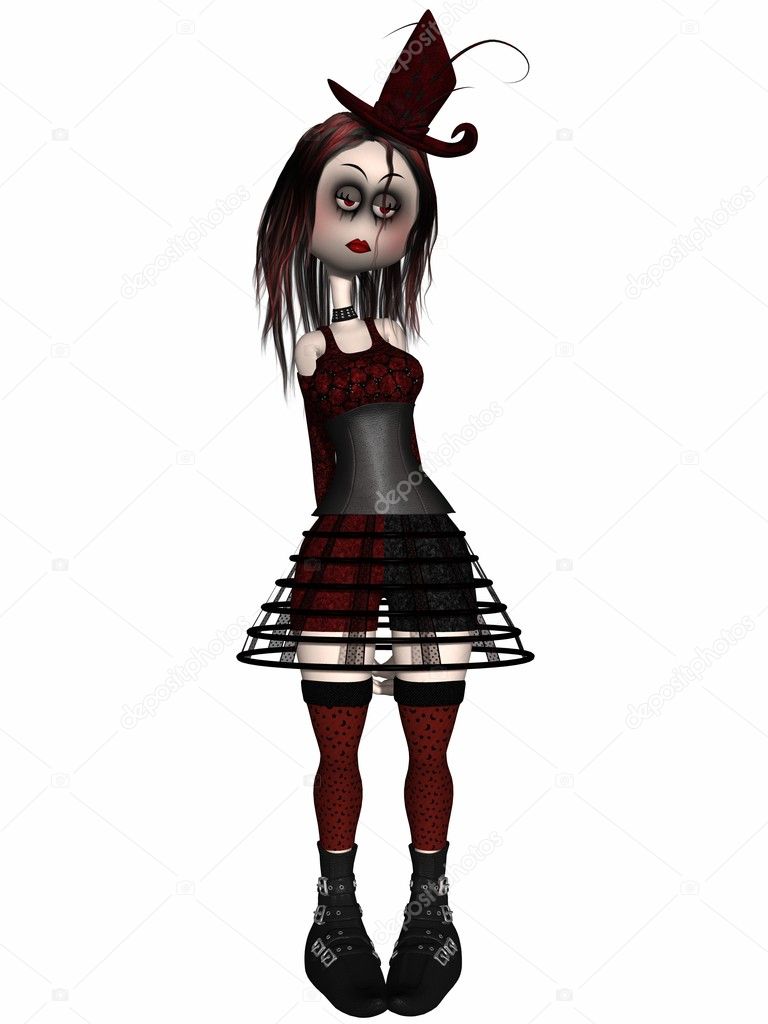 Gothic Toon Figure Stock Illustration by ©Digitalstudio #5418249
