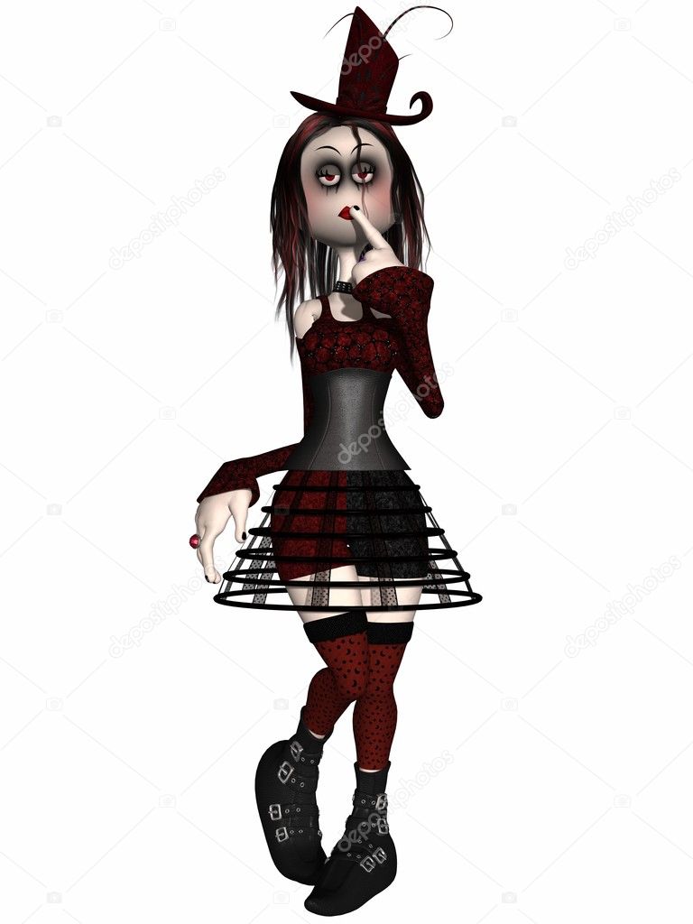 Gothic Toon Figure Stock Illustration by ©Digitalstudio #5418250