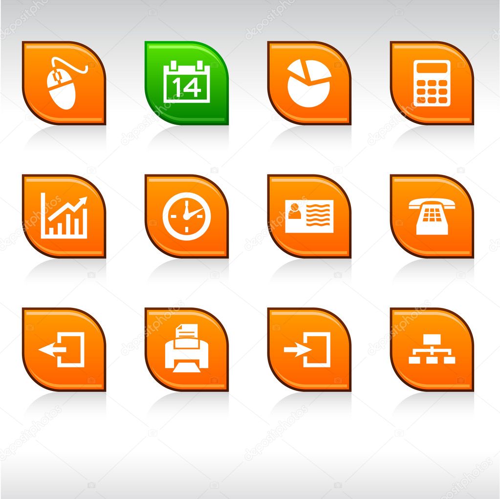 Office icons. Stock Vector Image by ©Maxborovkov #5418818