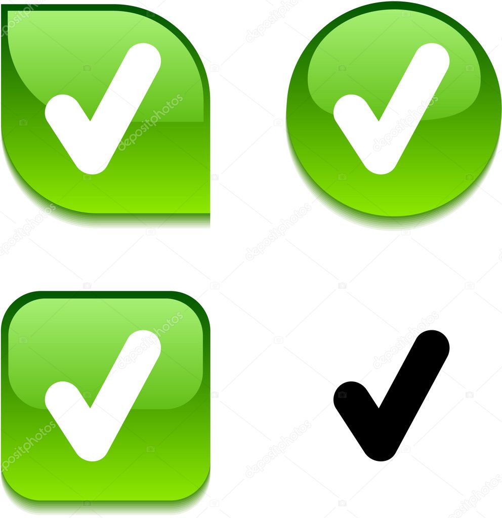 Check glossy button. — Stock Vector © Maxborovkov #6069203 Check glossy button. — Stock Vector © Maxborovkov #6069203