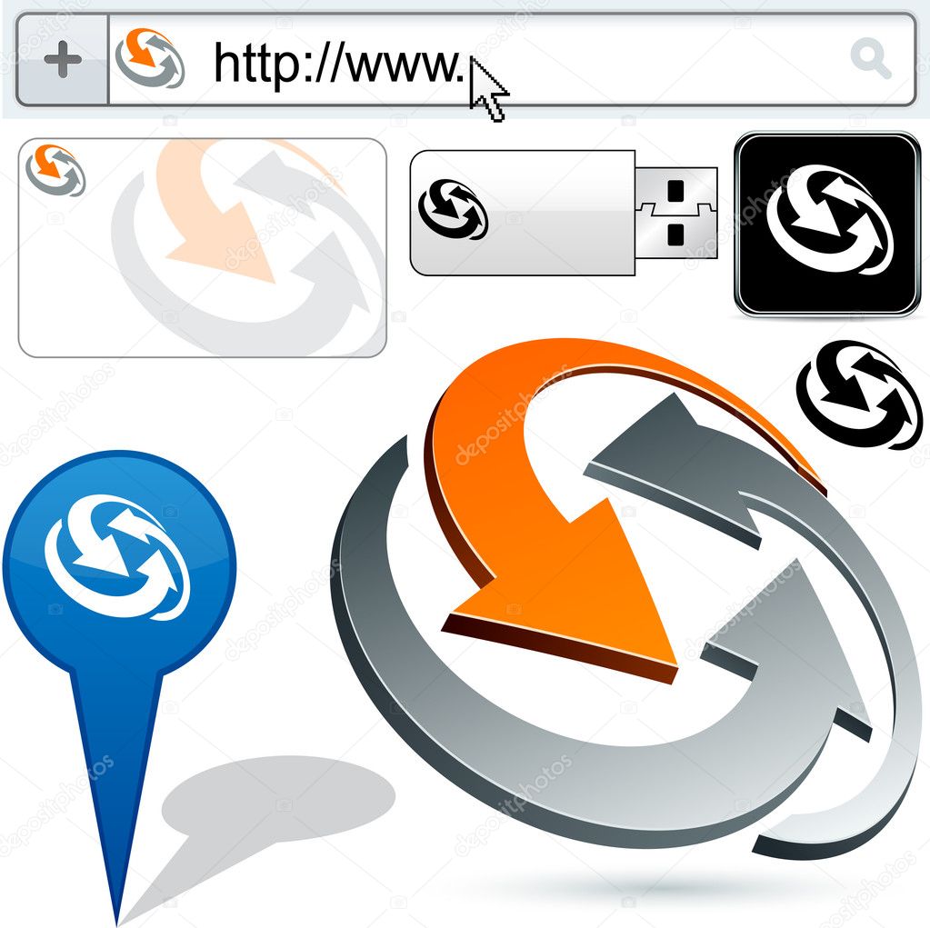 Business binding abstract logo design. Stock Vector Image by ...