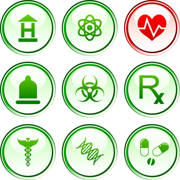 Medical buttons Vector Art Stock Images | Depositphotos