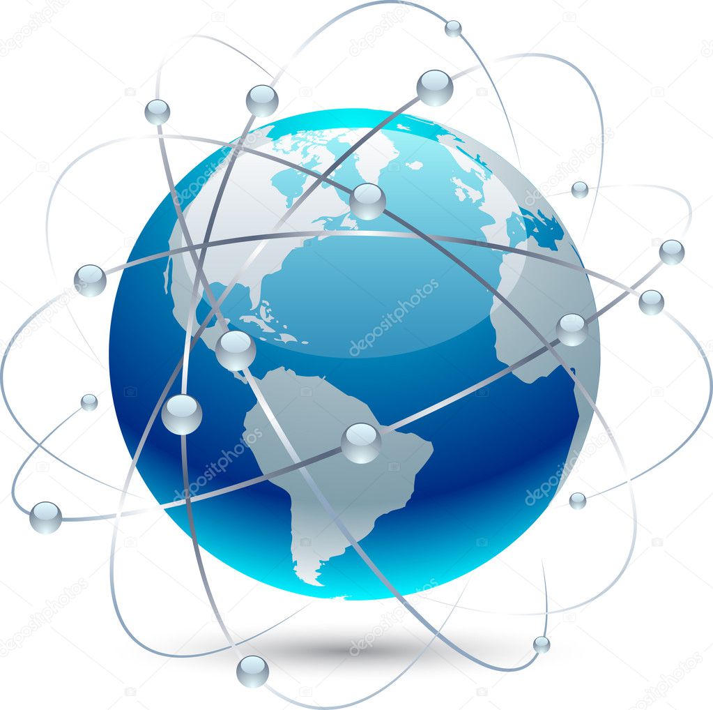 Communication earth. Stock Vector Image by ©Maxborovkov #6136647