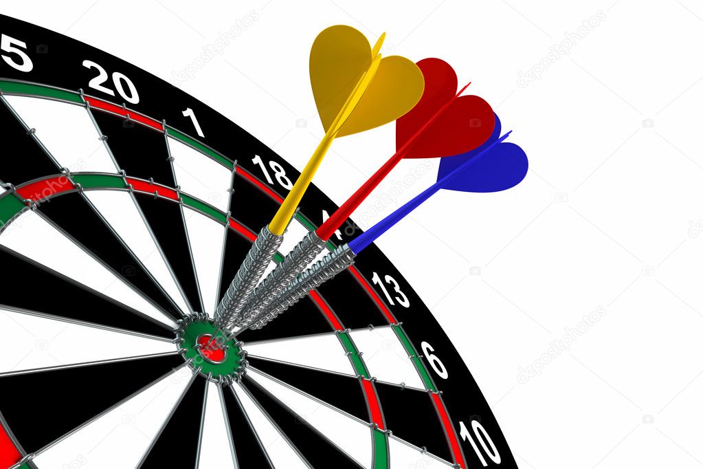 Šipky v terč na terč — Stock Fotografie © VladisChern #5997648