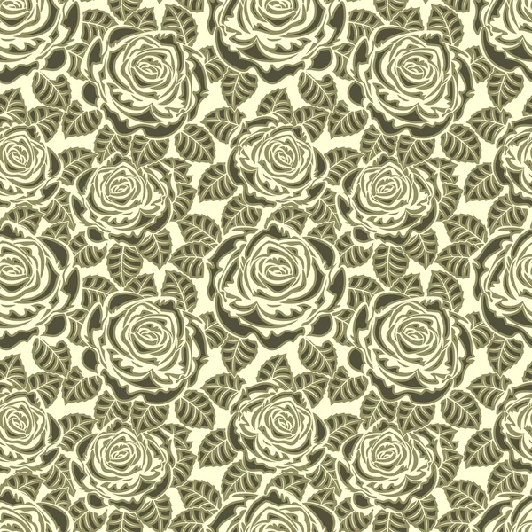 Seamless grunge rose pattern — Stock Vector © kynata #1632810