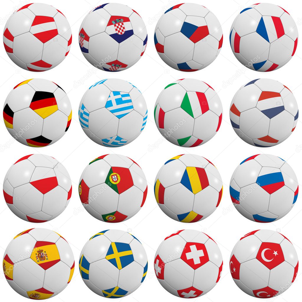 European soccer balls — Stock Photo © creisinger #5405686