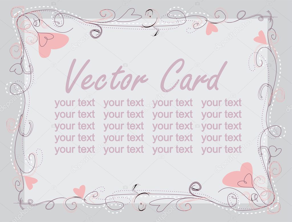Vector greeting card Stock Vector Image by ©denissova #5769718