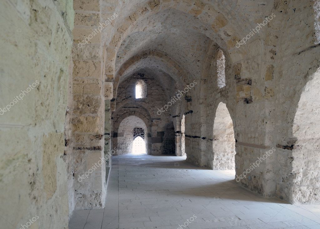 Corridor of an ancient castle Stock Photo by ©tandemich 5861125