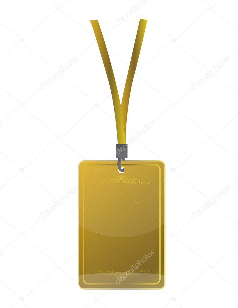 Golden pass illustration design isolated over a white background Stock ...