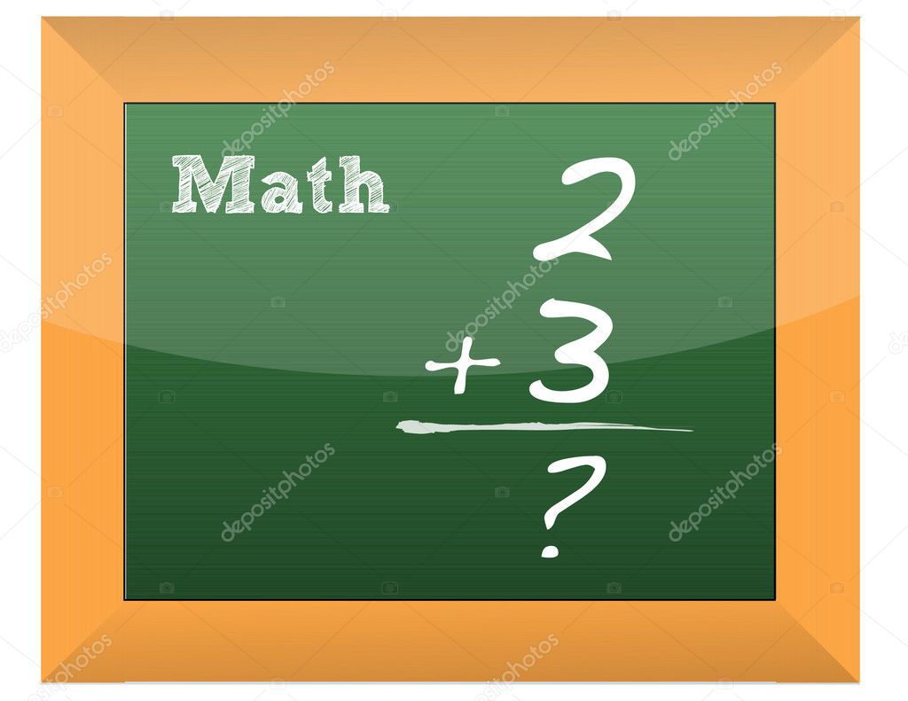 Simple math formula written on chalkboard — Stock Photo © alexmillos ...