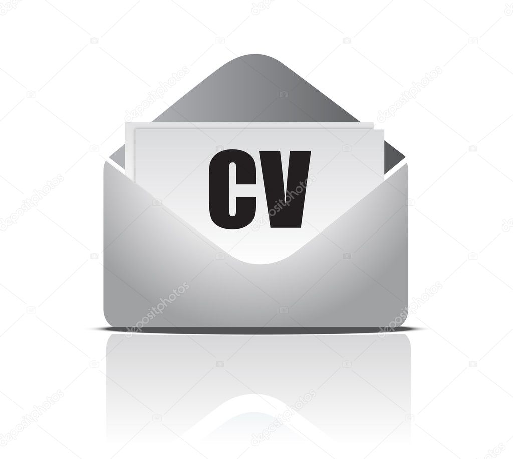 Curriculum vitae (resume) opened envelope concept Stock Photo by ...