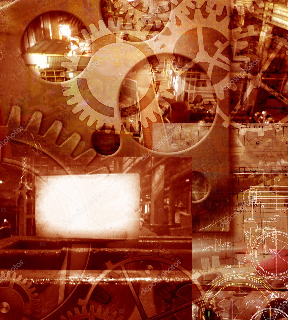 Abstract industrial engineering background — Stock Photo © Iscatel70 ...