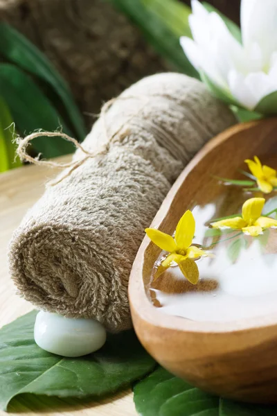 Spa setting with flower - Stock Image - Everypixel