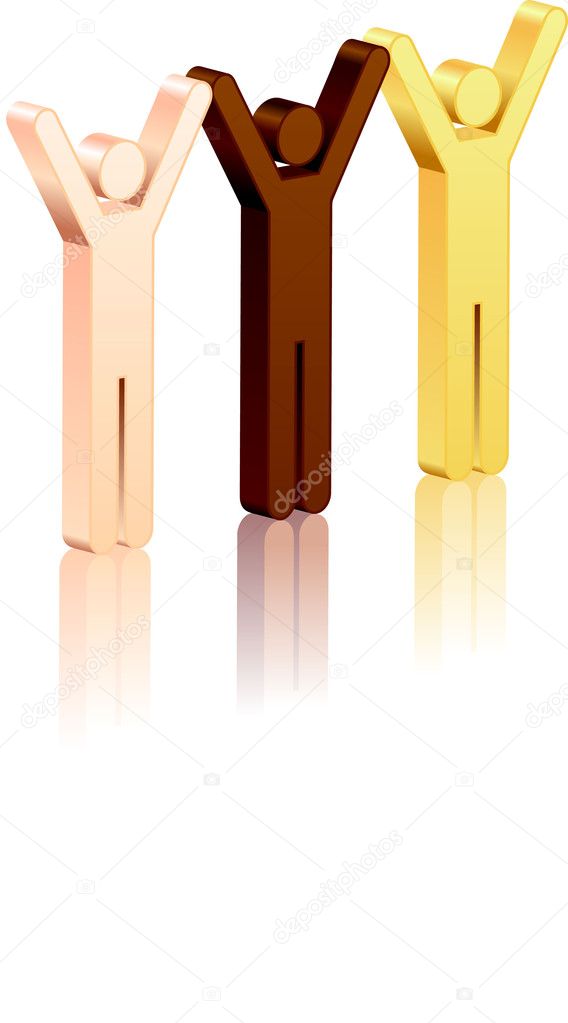 Stick Figure Peace Stock Vector Image by ©iconspro #6030953