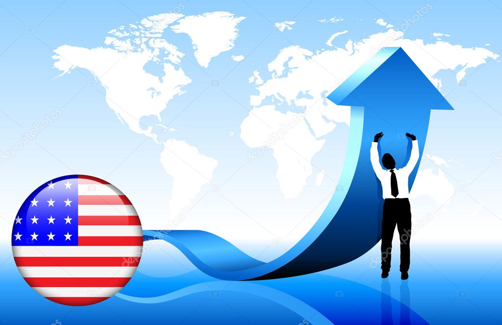 Business Leader holding arrow Stock Vector Image by ©iconspro #6506354