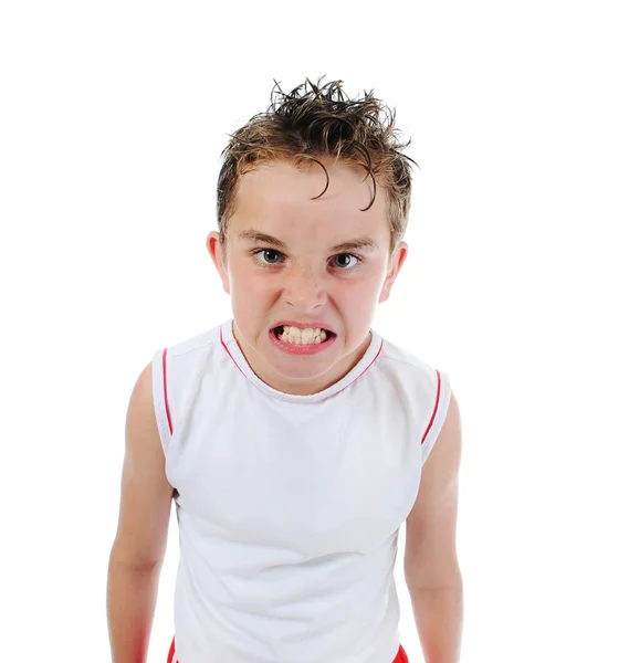 Angry little boy — Stock Photo © Lebval #6680586