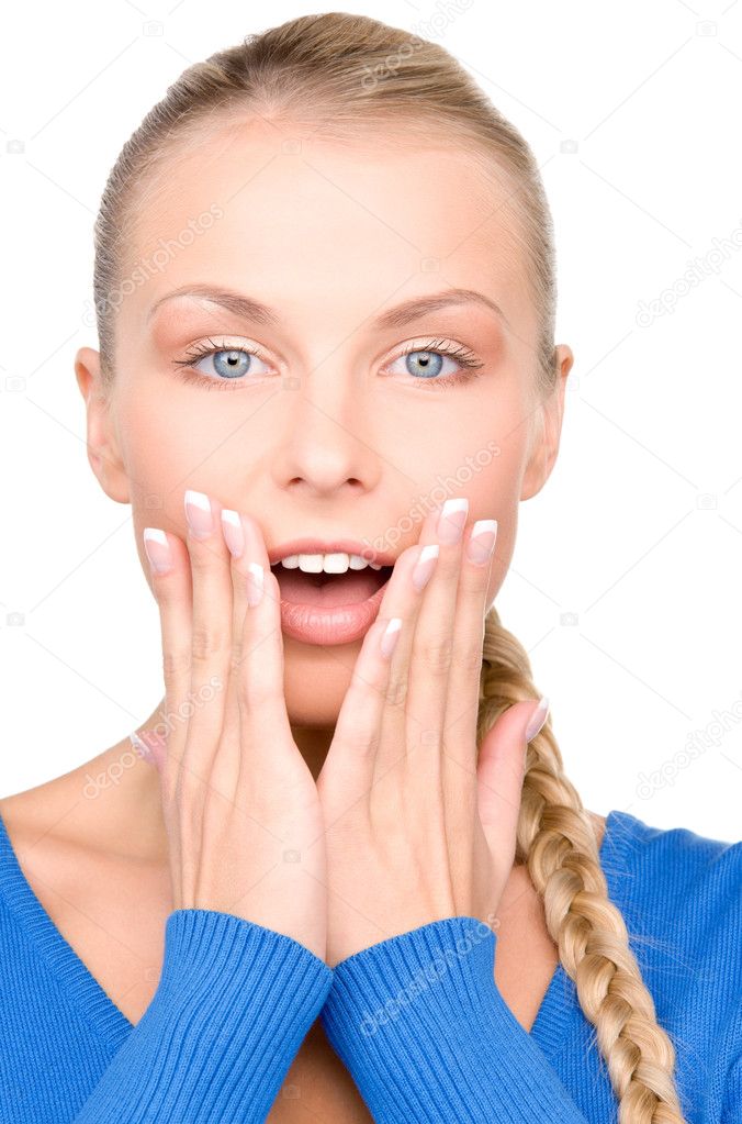 Surprised woman face — Stock Photo © Syda_Productions #5557937