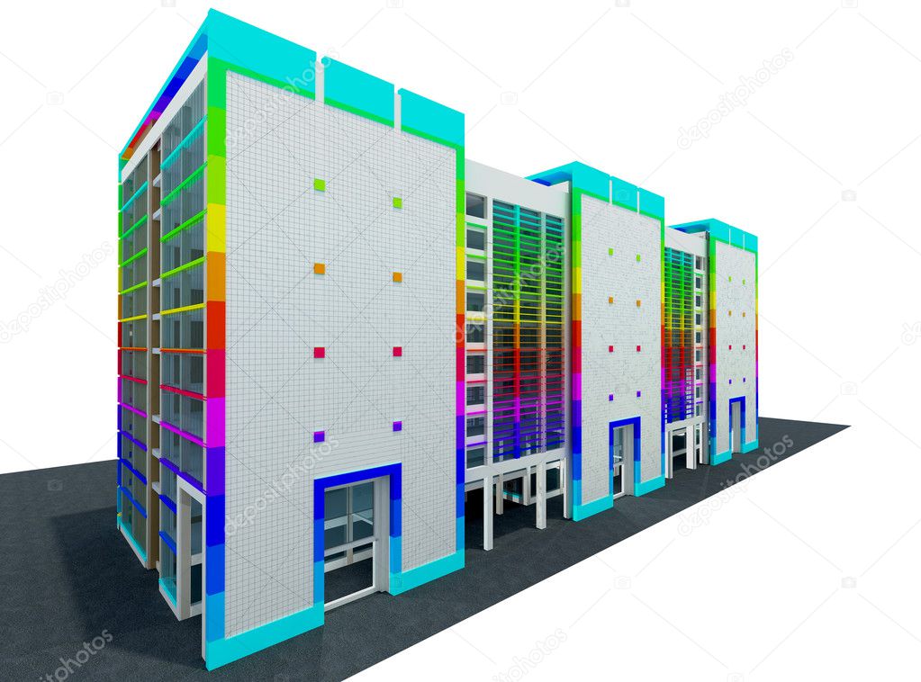 Color building Stock Photo by ©whitehoune 6742130