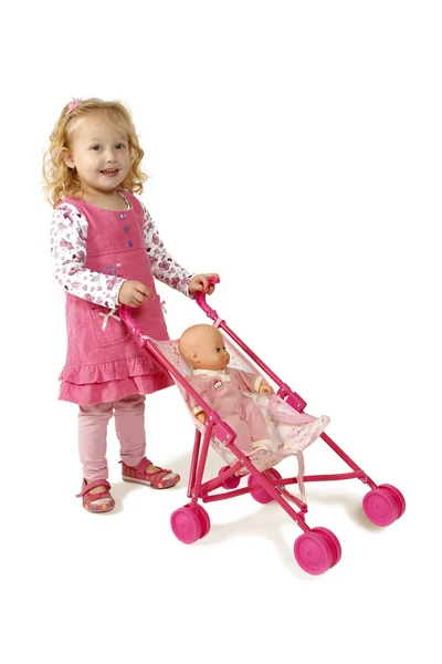Pushing dolls pram Stock Photos, Royalty Free Pushing dolls pram Images ...