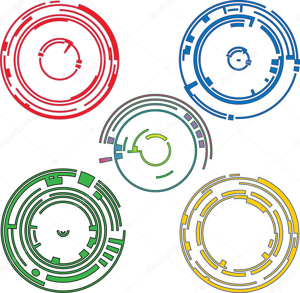 Ring Graphic Elements Stock Vector by ©yurchak 5681369