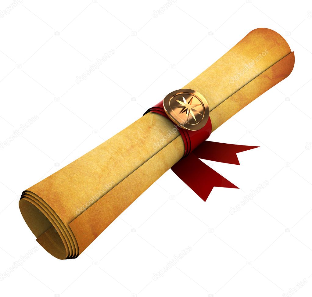 Old paper scroll — Stock Photo © mmaxer #5600805