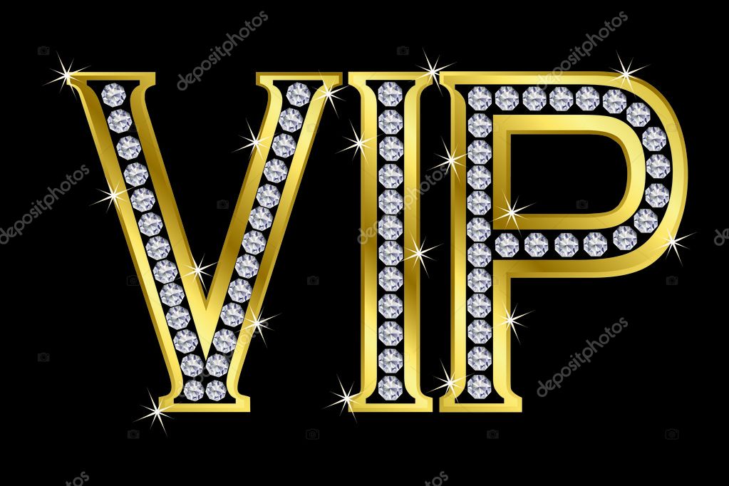 Vip golden icon with diamonds,vector — Stock Vector © DinoZZZ #6298823