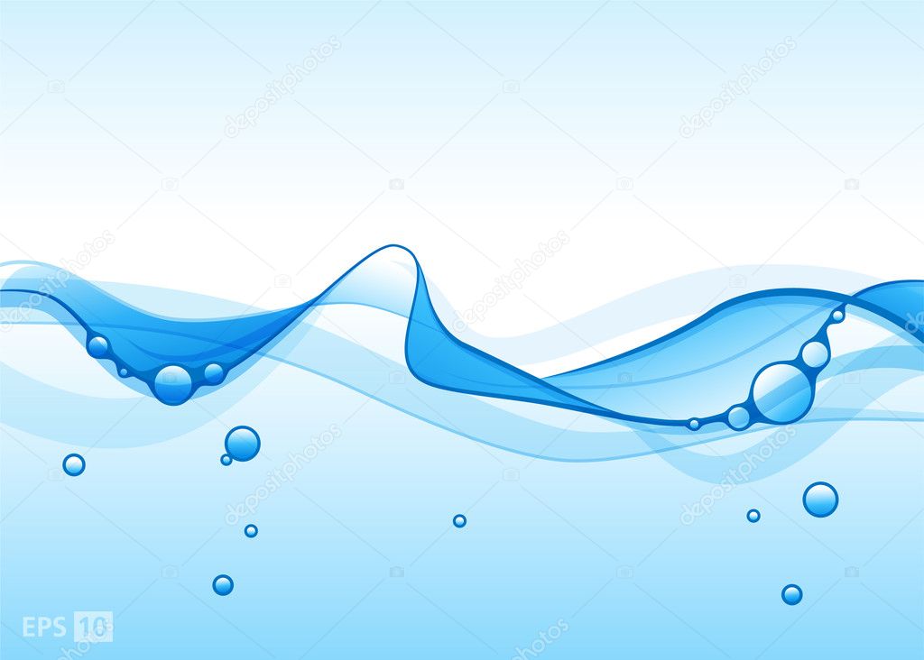 Blue water Stock Vector Image by ©Vitalius #6676796