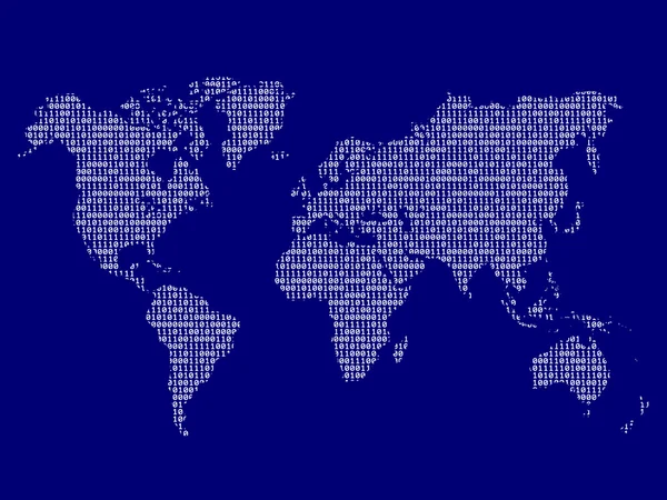Digital world map Stock Photo by ©Takra 5958306