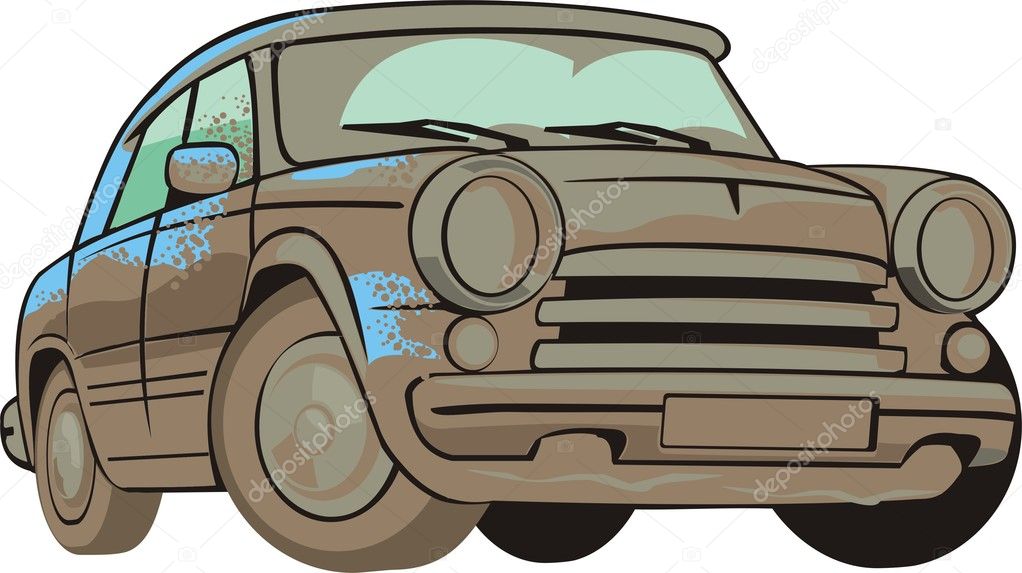 Dirty car ⬇ Vector Image by © kokandr | Vector Stock 5621656