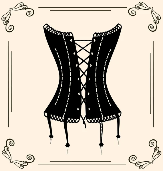 Corset — Stock Vector © jara3000 #23541423 Corset — Stock Vector © jara3000 #23541423
