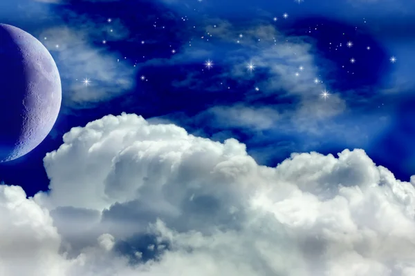 Beautiful moon night — Stock Photo © nikascorpionka #1199714